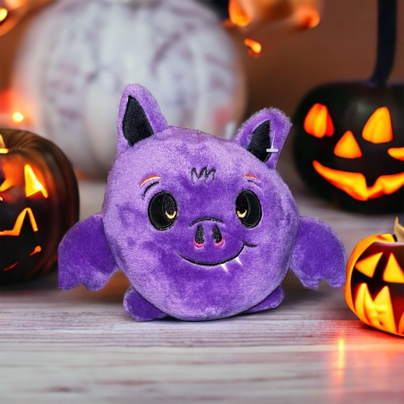 Toys | Plush Demon Doll Cute Devil Toy Stuffed Purple Plush Fangs Sewn ...